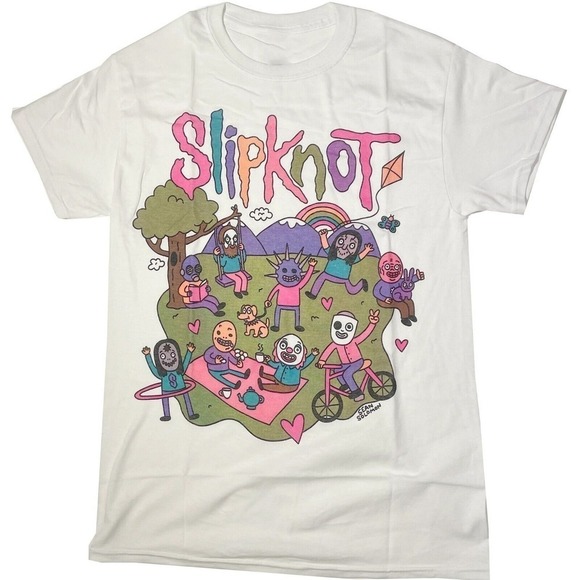 Shirts | Rare Slipknot White Shirt Music Gift For Fans 1 | Poshmark
